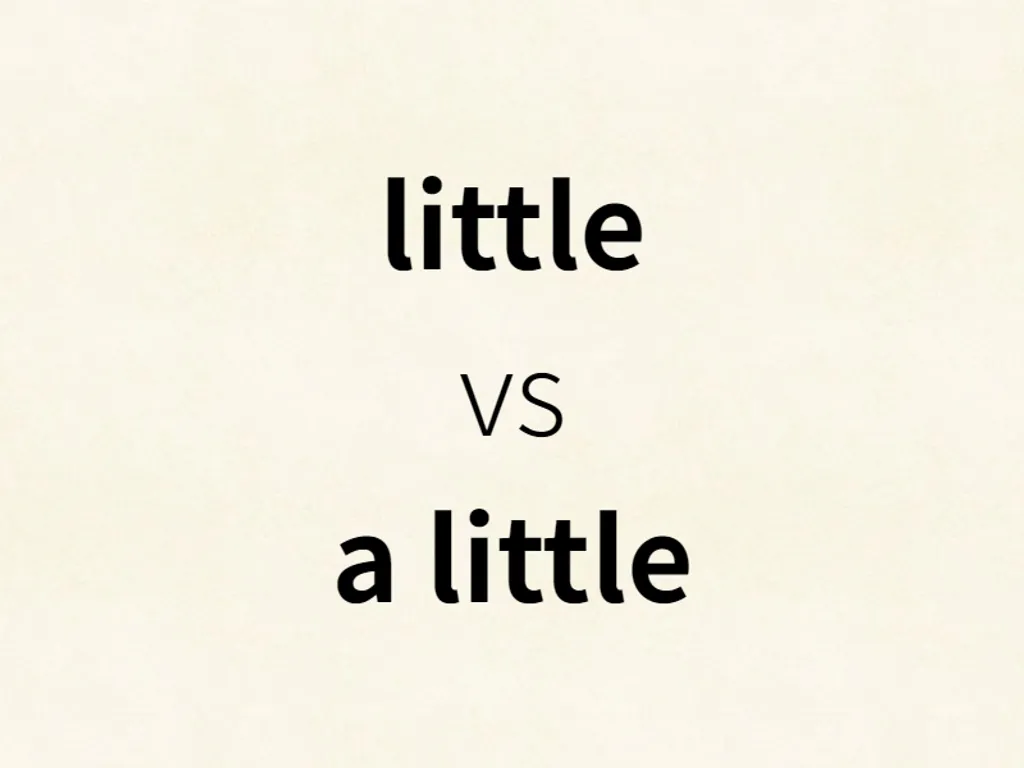 Little和A little的区别是什么？ | 满分语法